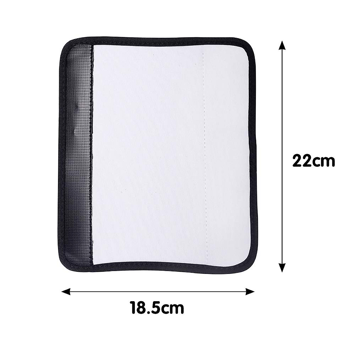 Sublimation Blanks Car Seat Belt Pads Cover, 2 Pcs Neoprene Comfortable Replacement Shoulder Strap Pads Universal Car Seat Belt Shoulder Pads Strap Covers for Children (White (Only for Kids))