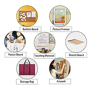 SWISSELITE Art Bags for Suppliers with Zipper and Handle,Great for Art Storage Poster Board, Art Portfolio Case, Tote Bag for Drawing