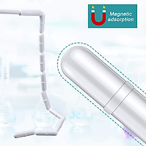 Magnetic Stir Bar White Stir Rod Magnetic Stir Plate with Ring Shape Magnet Stirrer Mixer Stirring Bar for Laboratory (16 Pieces,35 mm/ 1.38 Inch)