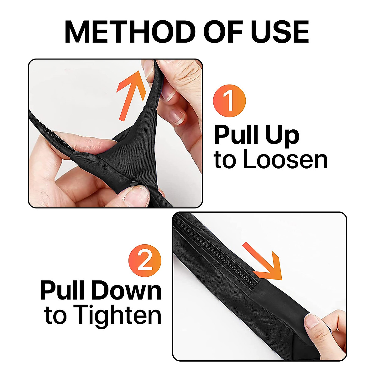 boxed-gifts Umo Lorenzo Mens Zipper Ties Solid Color Pre Tied Polyester Neckties for Men and Women-Black