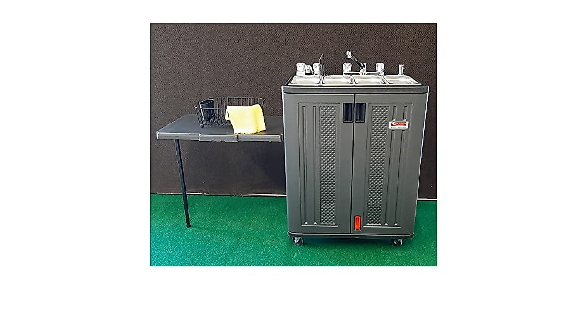 Concession Sinks Electric 3 Compartment with Accessories | Heavy Duty ...