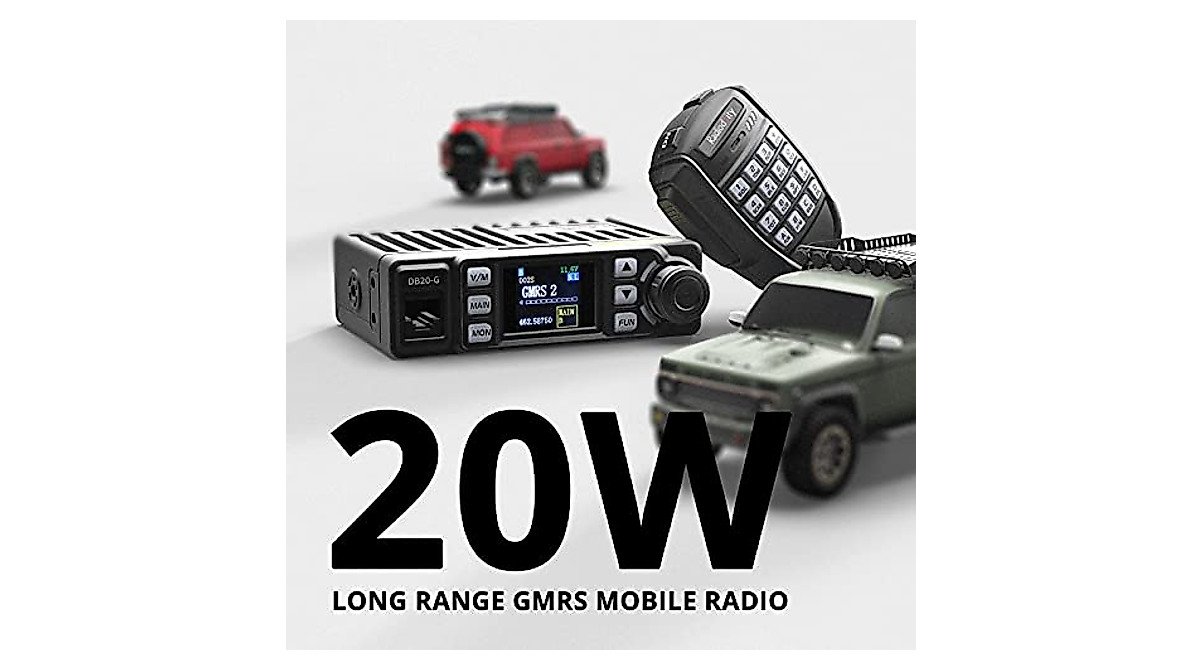 Radioddity DB20-G Mobile Radio for Off-Road & Overlanding | 20W Power
