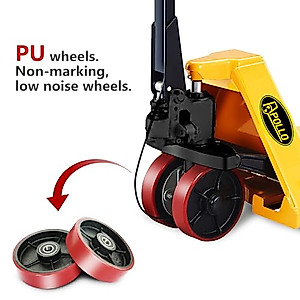 APOLLOLIFT Pallet Jack with Brake System, Heavy Duty Pallet Jack 5500lbs Capacity 48" Lx27 W Forks Standard Pallet Truck for Warehouse