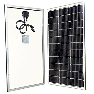 WindyNation 2pcs 100 Watt 12 Volt Monocrystalline Solar Panel Battery Charger for RV, Boat, Cabin, Off-Grid Applications