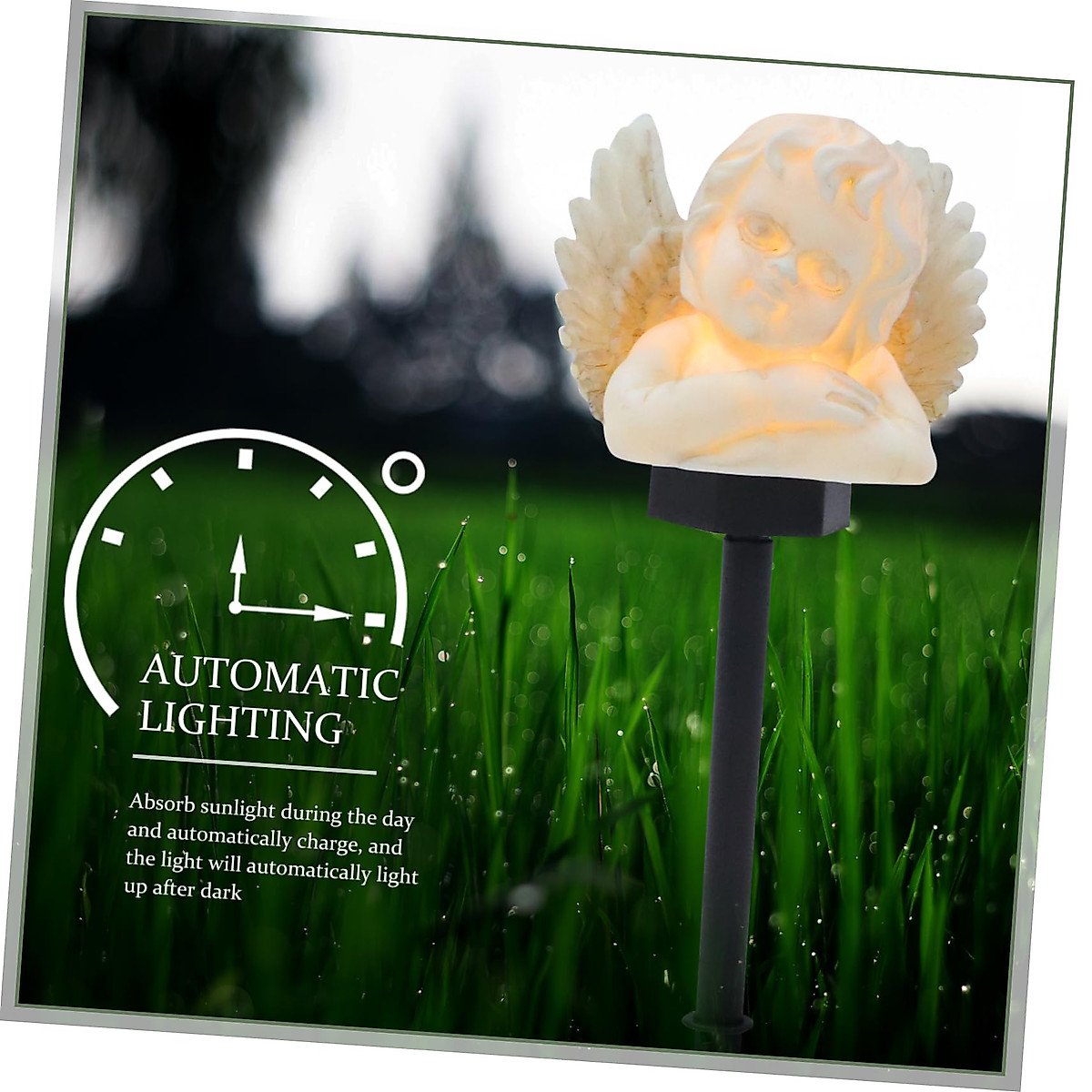 OSALADI Xmas Outdoor Decorations Christmas Decor Solar Lights for Outside Garden Lamp Waterproof Ground Pathway Lamp