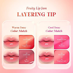 dasique Fruity Lip Jam (#09 Lychee Jam) | High-shine finish | Moisturizing | Vegan, Cruelty Free | Lip Balm