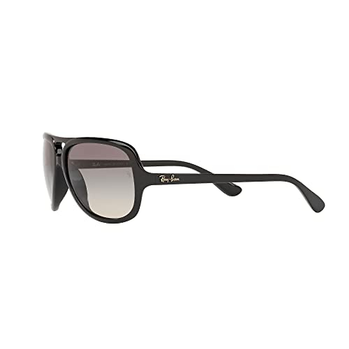 Ray-Ban RB4162 Aviator Sunglasses, Black/Grey Gradient, 59 mm