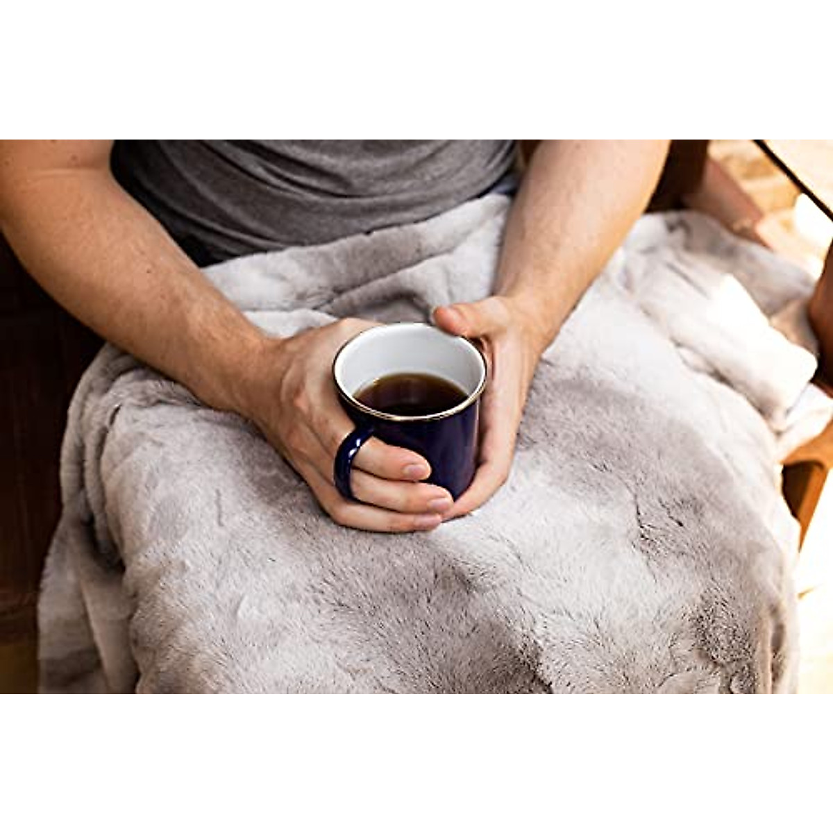 Sentimental Gift for Dad On Father's Day Christmas, Birthday- with Love Dad Softly Said Blanket