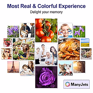 ManyJets Remanufactured 63XL Ink Cartridges Replacement for HP 63 XL Black and Color Combo Pack for HP Officejet 3830 4650 5255 5258 5212 Deskjet 3630 1112 2130 Envy 4520 4510 (1 Black,1 Tri-Color)