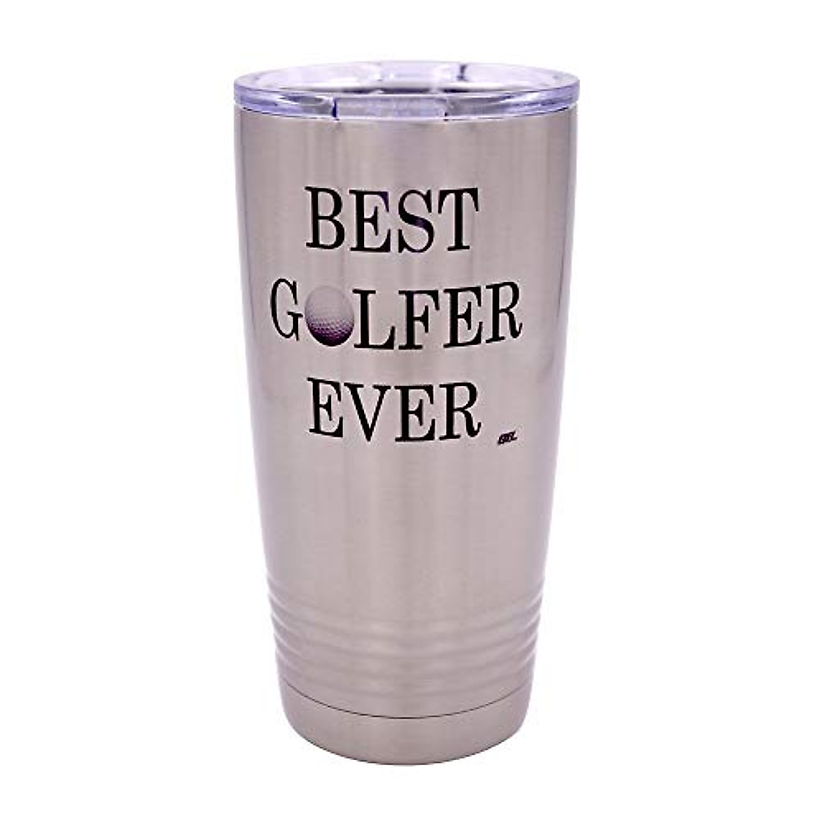 Rogue River Tactical Funny Best Golfer Ever 20 Ounce Large Stainless Steel Golf Travel Tumbler Mug Cup w/Lid Dad Grandpa Ball