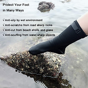 ReHaffe Neoprene Water Dive Booties Women,Comfort Anti-Scratch Snorkel Surfing Fin Bootie Socks for Womens Scuba Diving Water Sport & Beach Activity