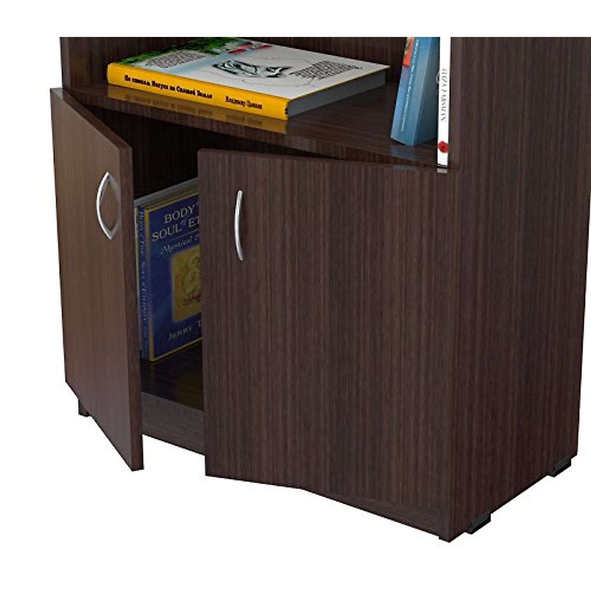 Inval Cabinet Bookcase, Espresso-Wengue