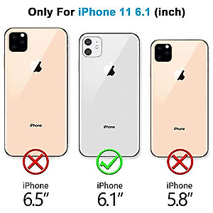 ZWWADR iPhone 11 Waterproof Case with Screen Protector Full Body Protector Shockproof Dustproof Dirtproof Heavy Duty IP68 Waterproof Case for iPhone 11(6.1inch) (Clear)