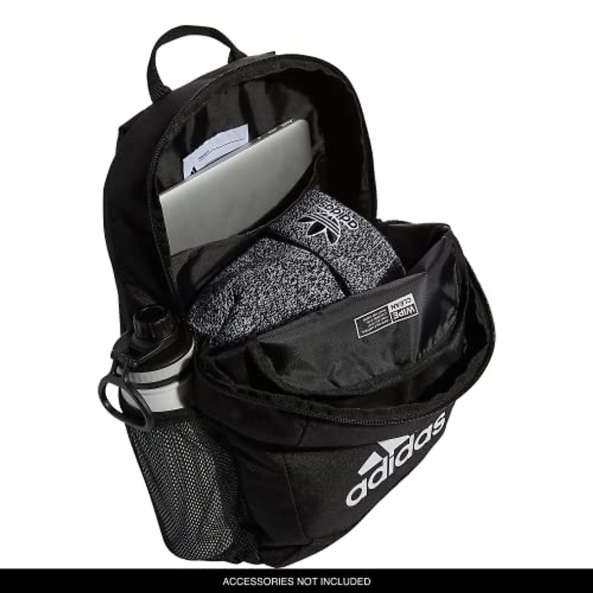 adidas Ready Backpack, Black/White, One Size