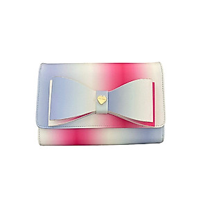 Betsey Johnson Dani Floral Printed Crossbody with Bow Snake Multi One Size