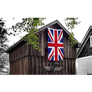 FLAGWIN British Flag 2x3 FT United Kingdom Flags, Embroidered Sewn Stripes Union Jack England Flags, Heavy Duty UK British National Flag Banner Outdoor