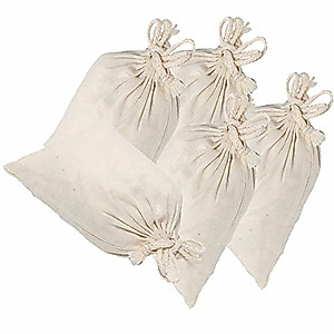 Large Laundry Bag, 8.7" X 11" Household Plain Organic Cotton Storage Bag Travel Bag Drawstring Storage Laundry Sack Biodegradable Eco-friendly Bags Stuff Bag for Travel Home Use(22 * 28cm)