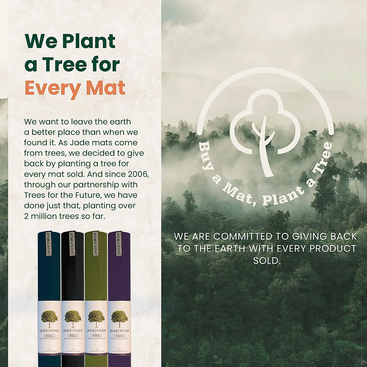 JadeYoga Travel Yoga Mat - Packable, Lightweight, and Portable Yoga Mat - Non-Slip Natural Rubber Mat for Women & Men - Great for Yoga, Home, Gym, Pilates, Fitness & Stretching (Purple, 68" x 24")