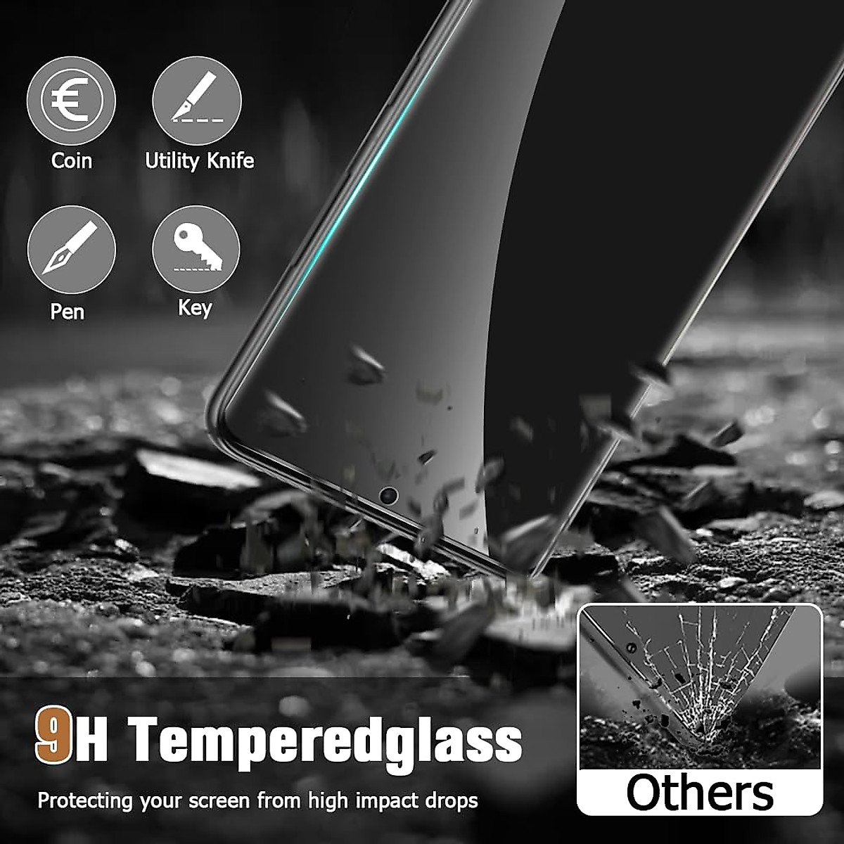 AFSKU Galaxy S21 Ultra 5G Screen Protector, 9H Tempered Glass Scratch Resistant, Ultrasonic Fingerprint Support, 3D HD Curved,for Samsung Galaxy S21 Ultra 6.8 Inch Screen Protector