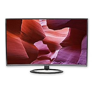 Sceptre C325W-1920R 32" 1800R Curved Monitor 1080P HDMI DisplayPort Ultra Thin Build-in Speakers, Metal Black