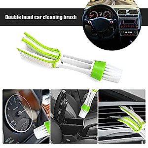 9 PCS Car Detailing Brush Set, Multifunction Car Wheels, Exterior, Interior Detail Cleaning Brush Set, Universal Car - 5pcs Detail Brush 3pcs Wire Brush 3pcs Auto Air Conditioner Brush