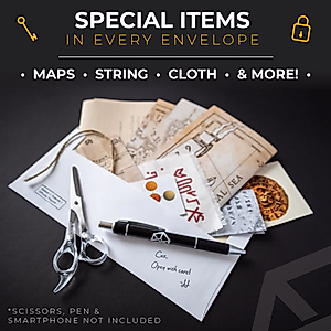 Escape Mail - Escape Room Game | Escape Room Kit, Family Escape Room Game | Ages 15+, 1-4 Players | Mail Game | DIY Escape Room | Fun Adults & Teens Mystery Game - Standard - Episode 1