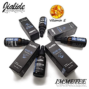 IMMETEE Beard Oil, Natural Ingredients, Shape, Style, Condition & Soften Beards and Mustaches, Moisturize Beard and Reduce Breaks, Split Ends and Bristle, Beard Oil for Men Growth. 30ml/ 1fl oz