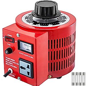 Mophorn Variable Transformer 2000VA 110V 60Hz Varic 0-230 Volt Adjustable Output Variable AC Voltage Regulator with Universal Plug Hole