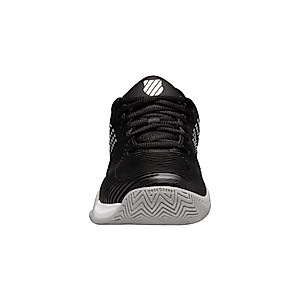 K-Swiss Women's Hypercourt Supreme Tennis Shoe, Black/White/Highrise, 9.5 M