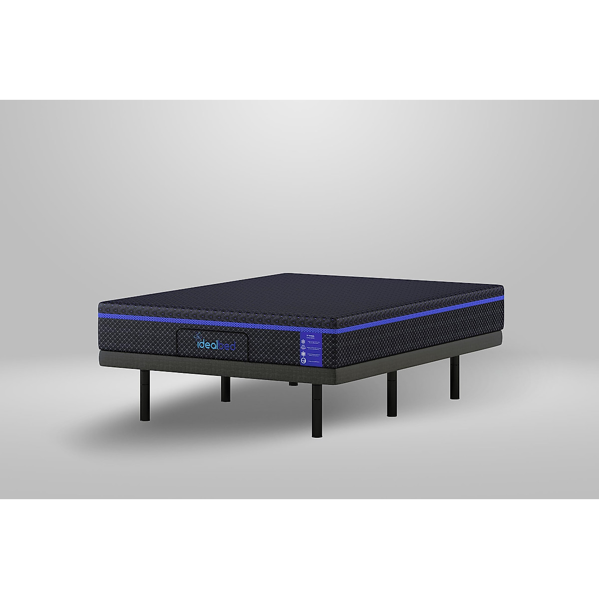 iDealBed S4 Nebula Luxury Hybrid Mattress + 3i Custom Adjustable Bed Sleep System, Comfort, Cooling & Support, Advanced Silent Operation, Wireless (Nebula Medium Soft, Twin XL)