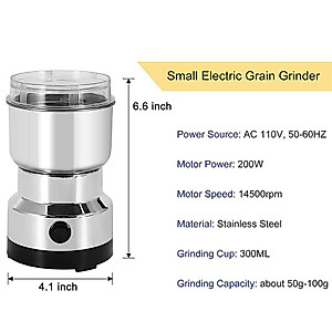 Electric Coffee Bean Grinder Nut Seed Herb Grind Spice Crusher Mill Blender