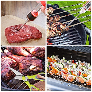 Leonyo Grilling Accessories 32PCS in Case, Professional Portable BBQ Grill Utensil Set for Kitchen Outdoor Cooking Camping Grilling Smoking, Great Gift for Men Women, Heavy Duty & Dishwasher Safe