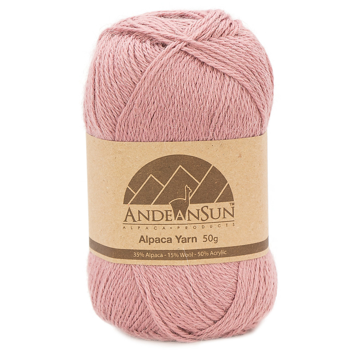 (3 Small Gorgeous Skeins) Alpaca Yarn Blend Umayo [657 Yards Total], #2 Fingering (Pink Mauve)