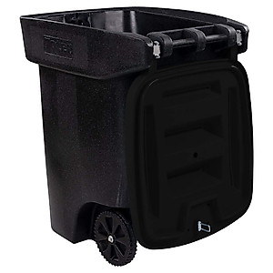 96 Gallon Fully Automated Blackstone Bear Proof Rectangular Wheeled Trash Can with Wheels and Locking Lid Trash Bag ADDED . Kitchen Garbage Can Office Trash Can Recycle Bin Waste Basket Touchless