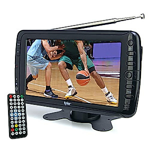 Tyler 7" Portable TV LCD Monitor Rechargeable Battery Powered Wireless Capability HD-TV, USB, HDMI Input, AC/DC, Remote Control Built In Stand Small For Car Kids Travel