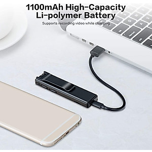 1080P Wearable Body Mounted Camera,Mini Pocket Video Recorder with Metal Body/Auxiliary Light/Motion Detection, Small Camcorder for Law Enforcement (with 32gb Card,Non-WiFi)