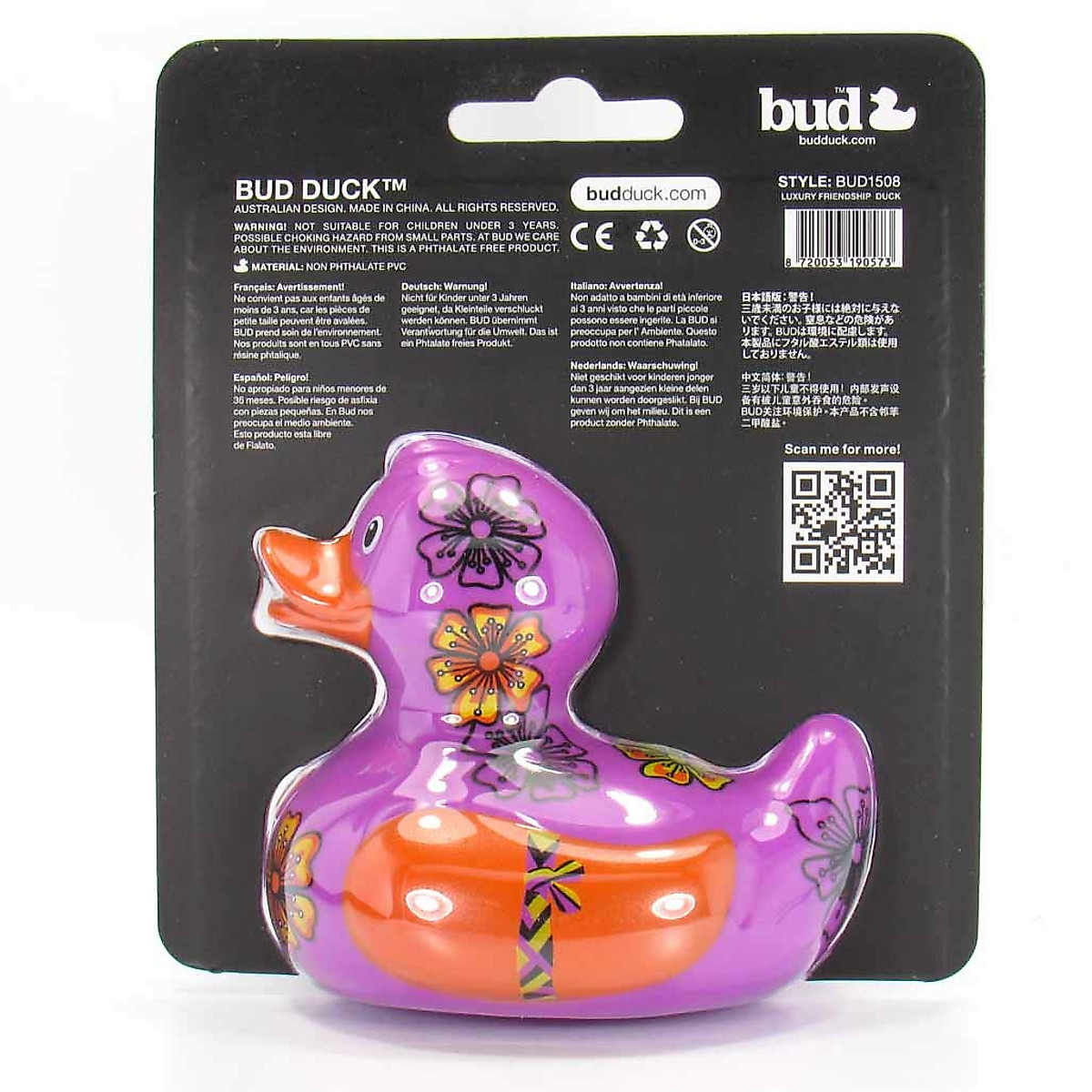 Friendship (BFF) Rubber Duck by Bud Ducks | Elegant Gift Ready Packaging - "Best friends come in all shapes and sizes" | Child Safe | Collectable