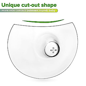 haakaa Nipple Shields for Nursing Nipple Shield for Breastfeeding with Storage Case Ultra-Thin Food-Grade Silicone (24mm, 2pk)