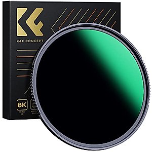 K&F Concept 49mm ND1000 (10-Stop Fixed Neutral Density Filter) ND Lens Filter, 28 Multi-Layer Coatings Waterproof Scratch Resistant Super Slim for Camera Lens (Nnao-X Series)