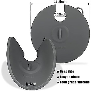 Sous Vide Lid for Precision Cooking - Fits Anova Culinary Sous Vide Precision Cooker and up to 10.8" pot - Retain Moisture and Flavor with a Sous Vide Precision Cooker - Great for long term cooking（Grey）