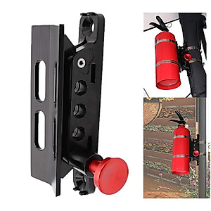 AUFER Vehicle Universal Quick Release Roll Bar Fire Extinguisher Mount Holder Compatible with for Jeep Wrangler Gladiator Bronco UTV Polaris RZR Can Am ATV,Adjustable, Aluminum