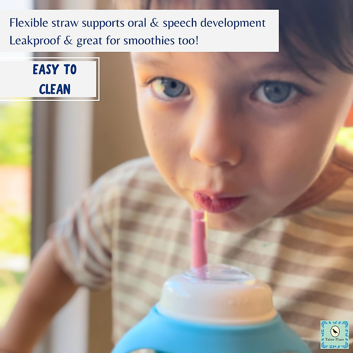 Set of 2 - Glass Sippy Cup for Toddlers - The Luca | Mint Green & Indigo Purple | Spill-Proof | Silicone Straw | 8 oz | Liquids Never Touch Plastic | Removable Handles…