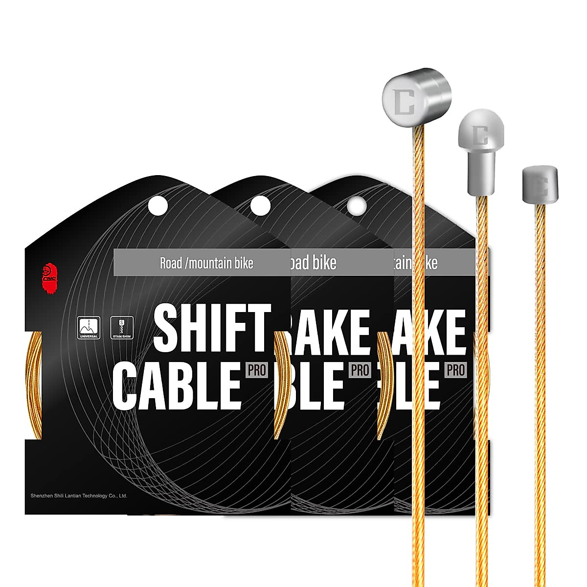 Chooee Bicycle PRO Shift Cable for Shimano/SRAM Shifter Cable Universal 1x3000mm Ultra Slick Derailleur Cable