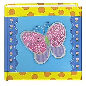 Pioneer Photo Albums 200-Pocket 3-D Butterfly Applique Cover Photo Album, 4 by 6-Inch
