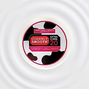 Udderly Smooth Extra Care Hand/Body Deep Moisturizing Cream with 20% Urea, Unscented, 8 Ounce