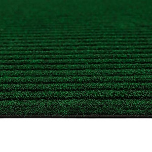 Mohawk Home Utility Floor Mat Solid Dark Forest Green (2' x 6') Perfect for Garage, Entryway, Porch, and Laundry Room
