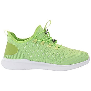 Propét Women's TravelBound Sneaker, Green Apple, 10 Narrow