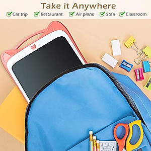 Jasonwell Kids Drawing Pad Doodle Board 12'' Colorful Toddler Scribbler Board Erasable LCD Writing Tablet Light Drawing Board Educational Learning Toys Gift for 2 3 4 5 6 7 8 Year Old Girls Boys