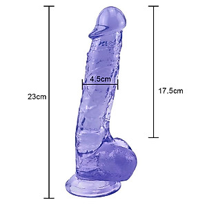 9.05 inches Premium Realistic Classic Dick Wand with Strong Suction Cups Used for Women and Couple-QF79