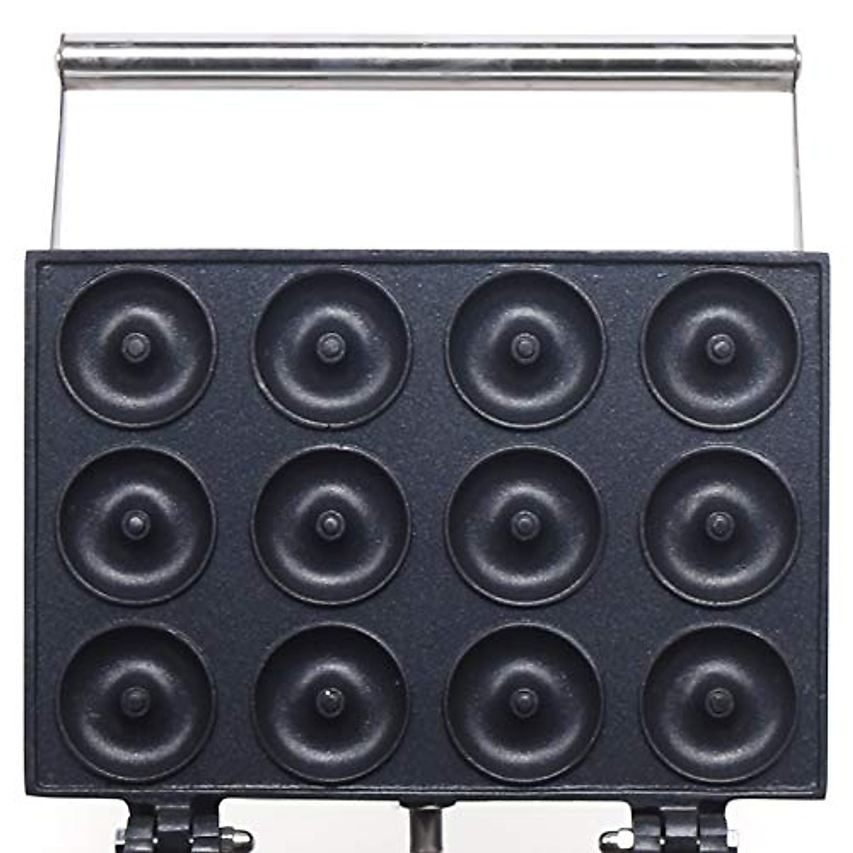 Donut Maker Machine Electric Doughnut Baker Maker Machine 110V Commercial Use Nonstick, Temperature 122-572℉,Commercial Waffle for Restaurant and Home Use (12 Holes Donut Maker)